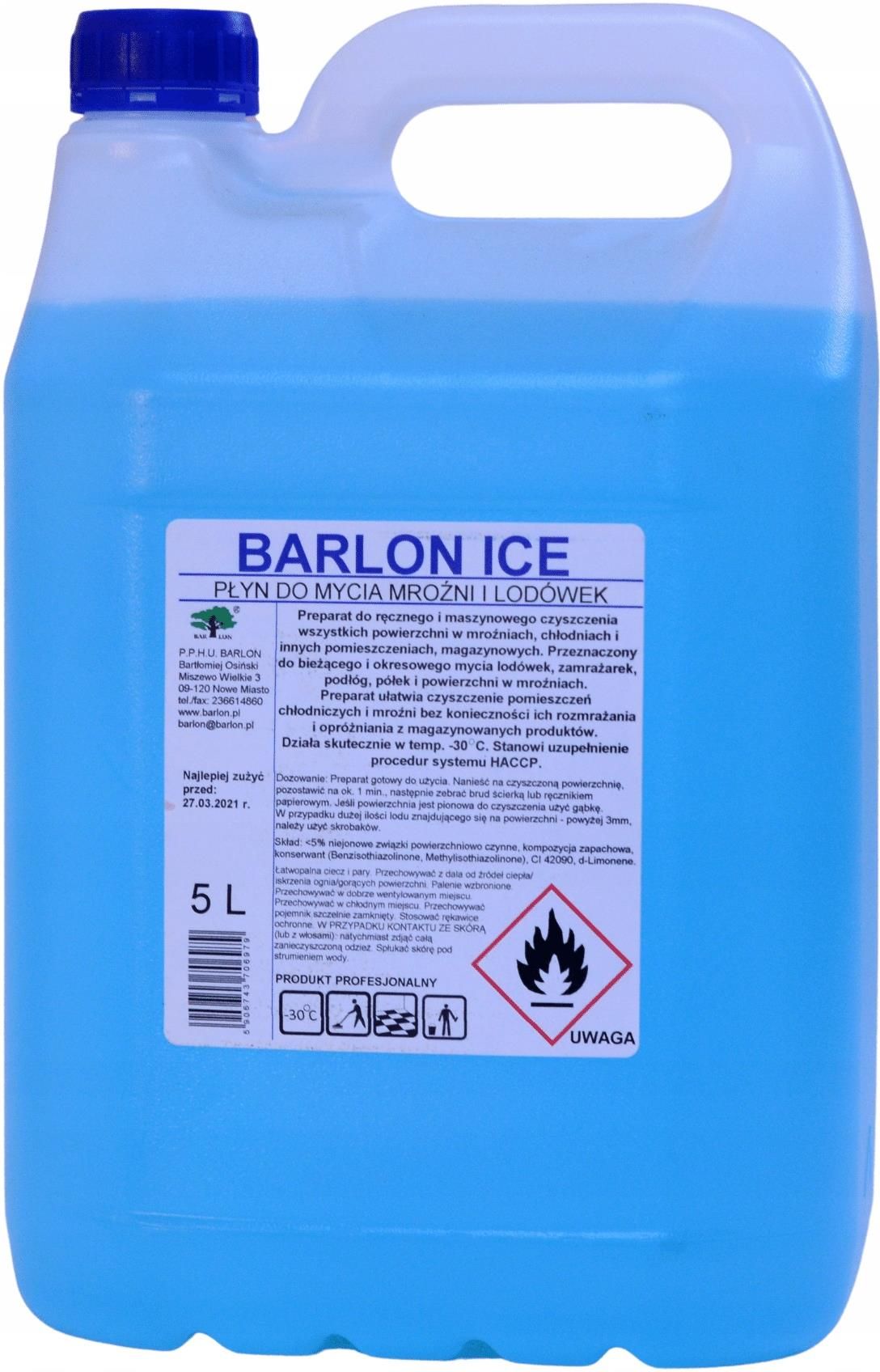 Barlon Profesjonalny Płyn Do Mycia Chłodni I Lodówek 5L - Opinie i ...
