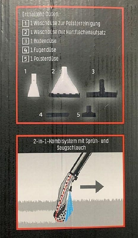 Urządzenie sprzątające Parkside Odkurzacz Piorący 1600W Pws 20 C2 ...