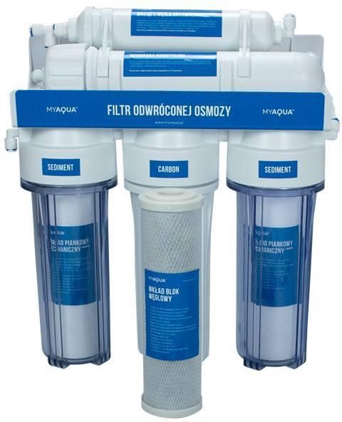 Myaqua Filtr Do Wody Odwrócona Osmoza Ro5 Stylowy Kranik (MA755KPCN ...