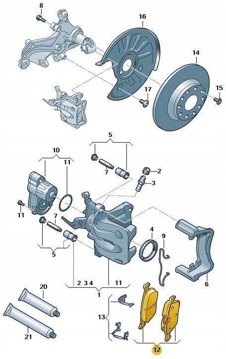 Klocki hamulcowe Cupra Oe Klocki Hamulcowe Tył Formentor 5Wa698451G ...