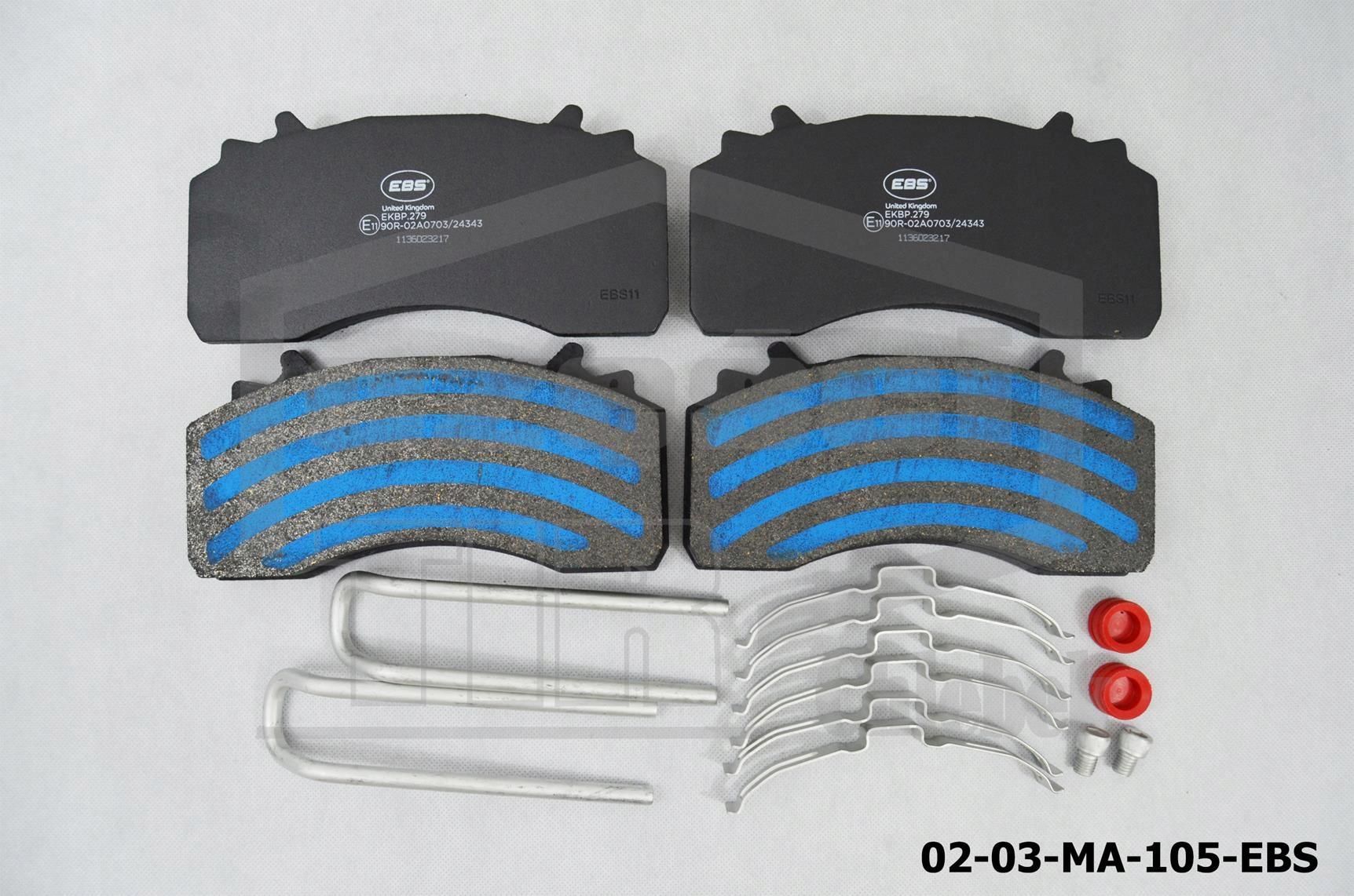 Klocki hamulcowe Ebs Klocki Hamulcowe Man Tgx/Tgs Wabco Maxx 22 29279 ...