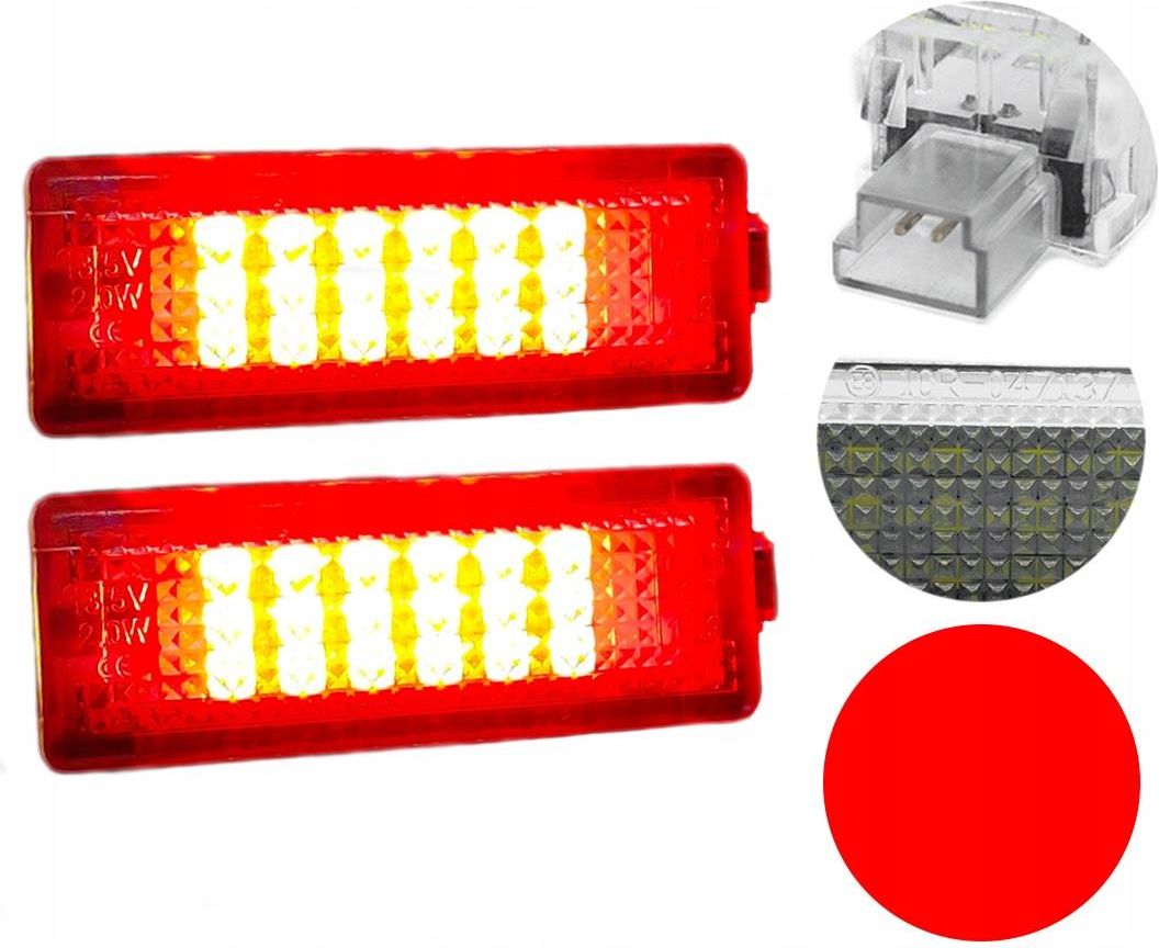 Shr Germany Led Lampki Drzwi Nóg Bmw E60 E90 F10 E70 E71 Red Lp135C ...