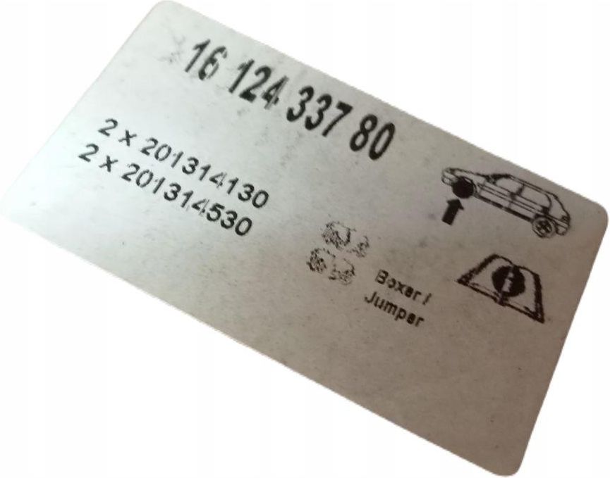 Klocki hamulcowe Peugeot Oe 1612433780 Zestaw Klocków Hamulcowych Psa ...