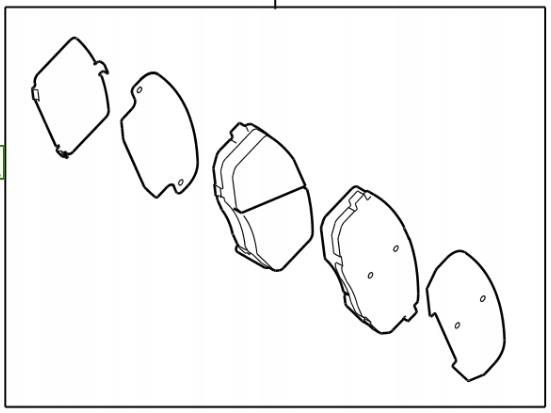 Klocki hamulcowe Kia Oe Klocki Hamulcowe Przód 581011Ha10 58101-1Ha10 ...