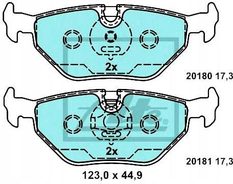 Klocki hamulcowe Ate Klocki Hamulcowe Bmw Tył 3 Z3 Z4 90-09 Ceramic 13. ...