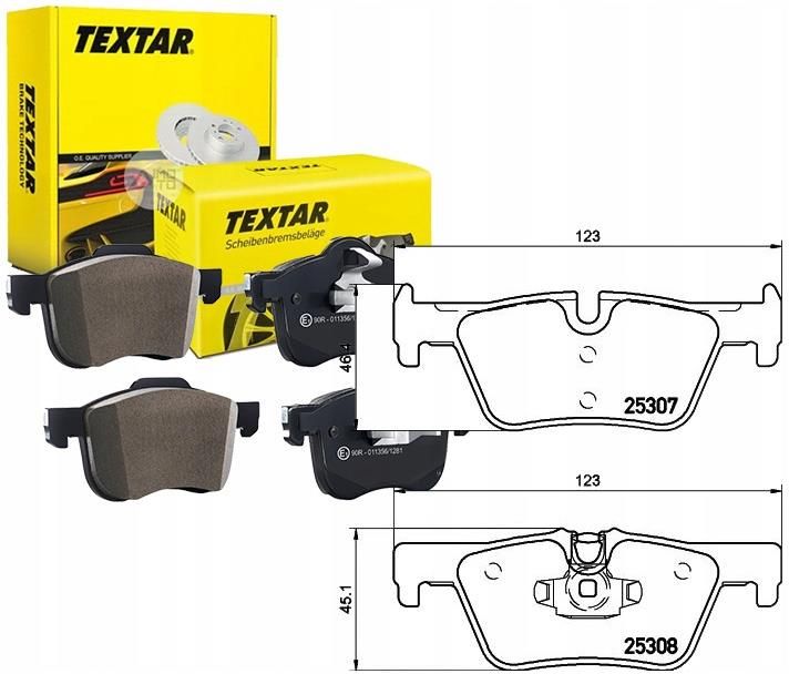 Klocki hamulcowe Textar Klocki Hamulcowe Bmw Tył F30 316-328 F20 114 ...