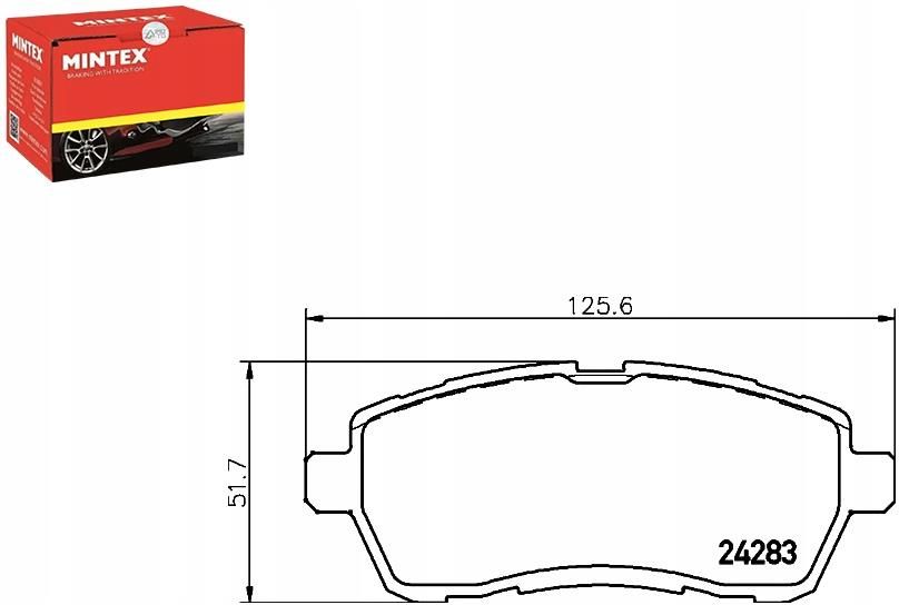 Klocki hamulcowe Mintex Klocki Hamulcowe 1676630 1848518 155 Minmdb2875 ...