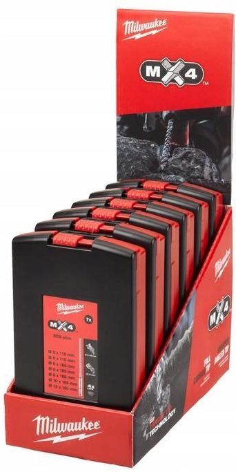 Wiertło Milwaukee 6x Zestaw wierteł Sds+ MX4 7szt 4932478673 - Opinie i ...