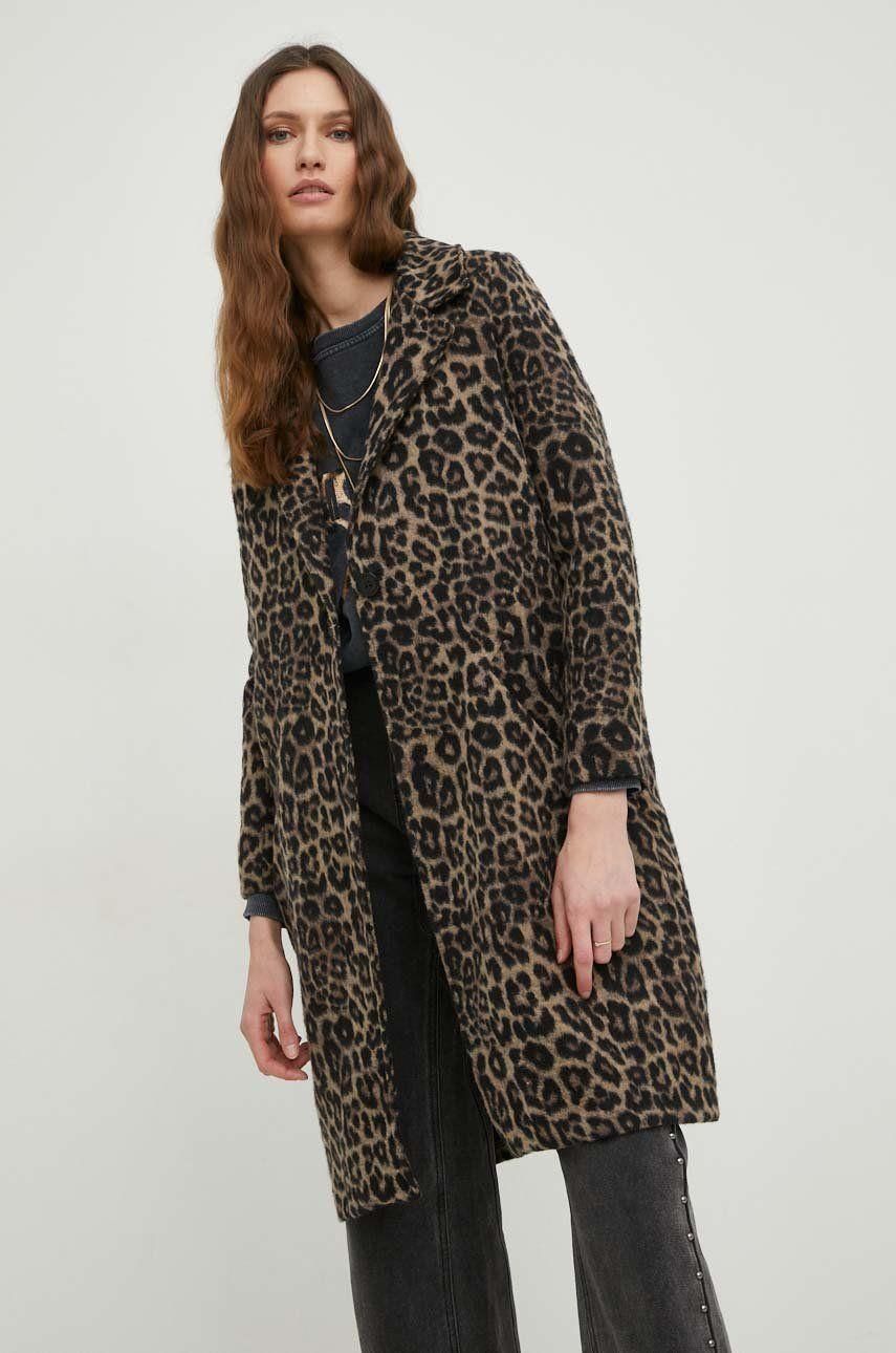 Answear Lab płaszcz damski kolor beżowy przejściowy - Ceny i opinie ...