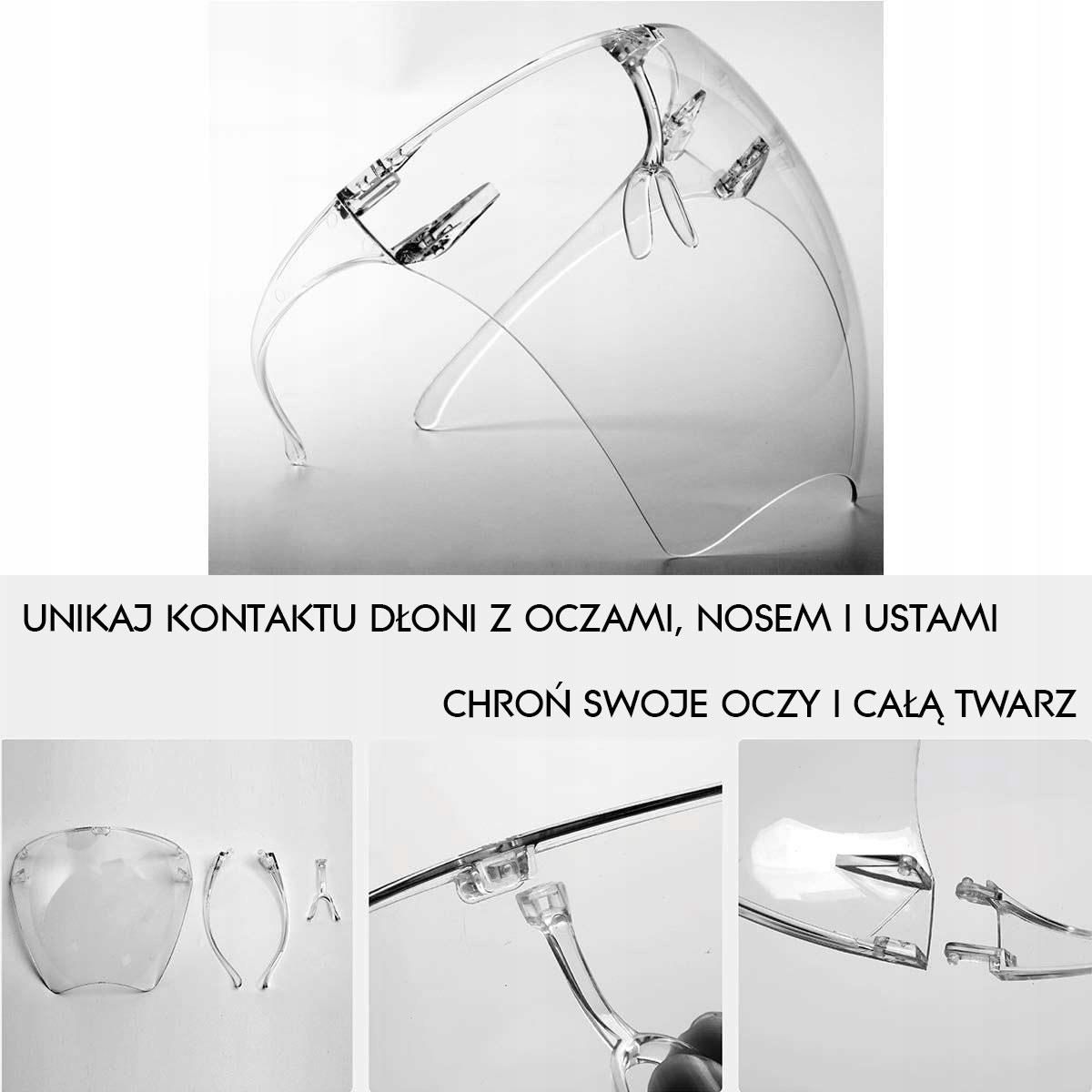 Przyłbica na całą twarz okularami Antifog Ce EN166 - Ceny i opinie ...