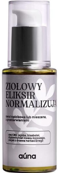 Serum do twarzy Auna Ziołowy Herbal Normalizing Elixir With Cbd Oil Eliksir Normalizujący Do ...