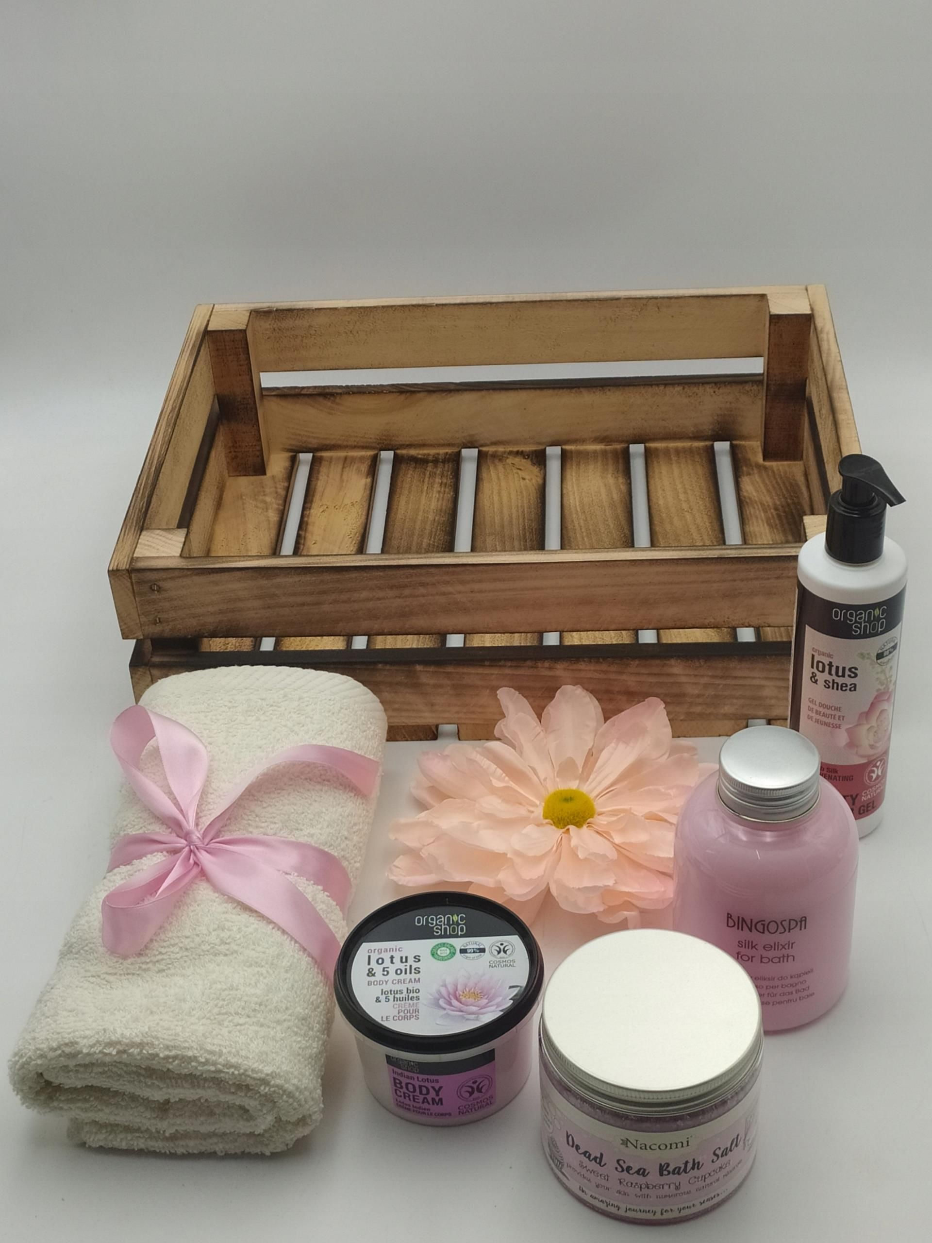 Zestaw dla kobiety Zestaw Prezentowy Kosmetyki Spa Dedykacja Skrzynka ...