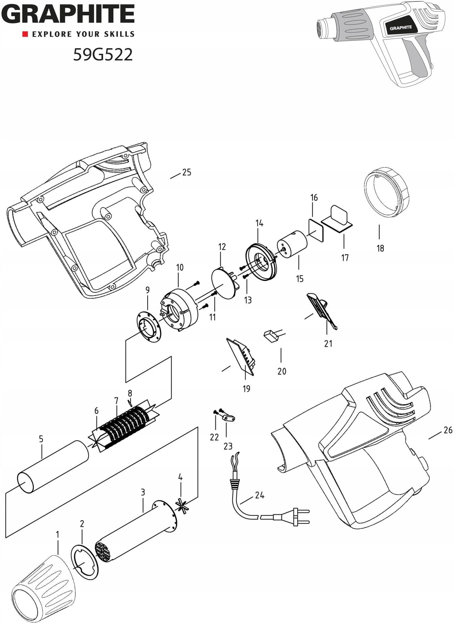 Graphite Włącznik Opalarka 59G522 - Opinie i ceny na Ceneo.pl
