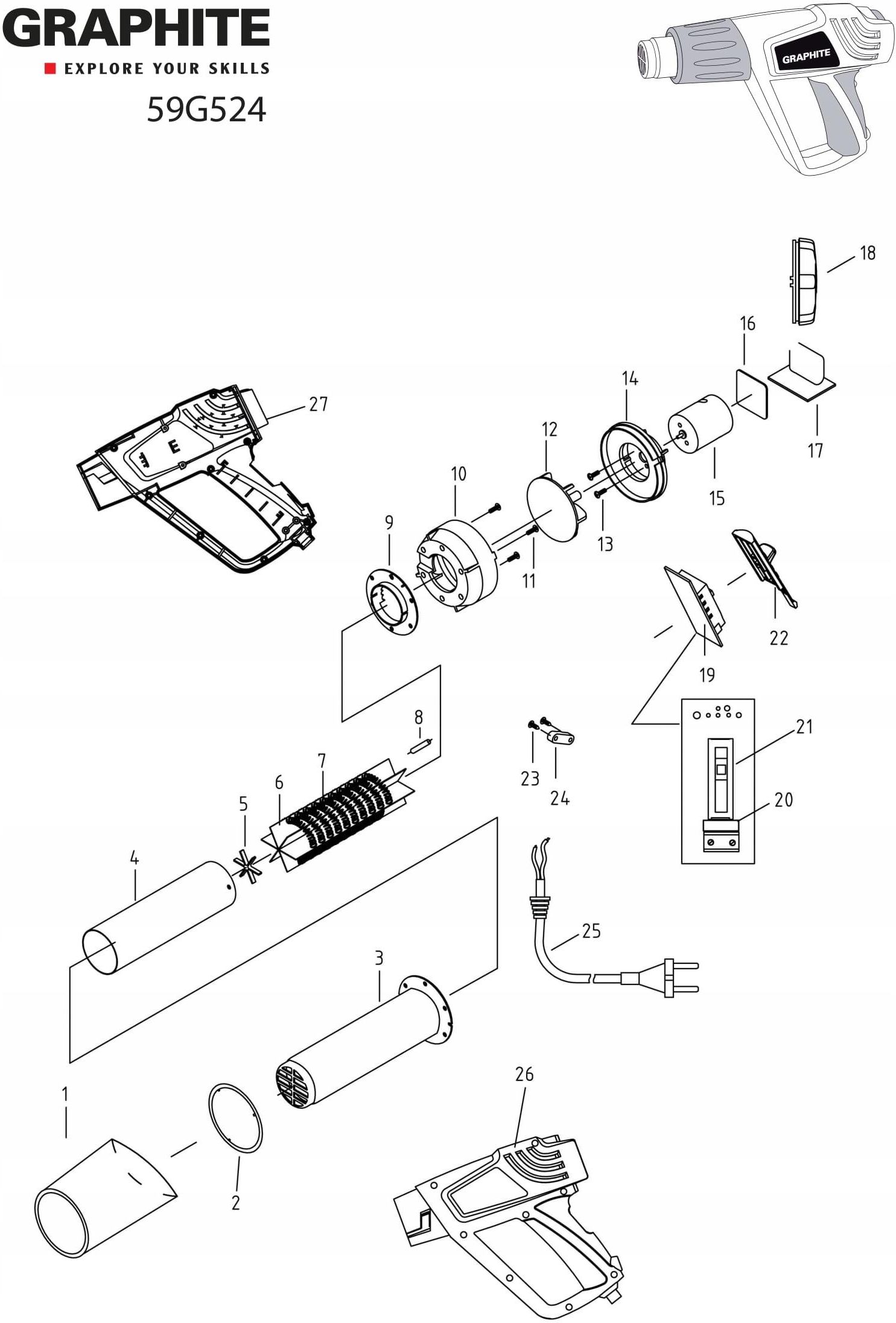 Graphite Włącznik Opalarka 59G524 - Opinie i ceny na Ceneo.pl