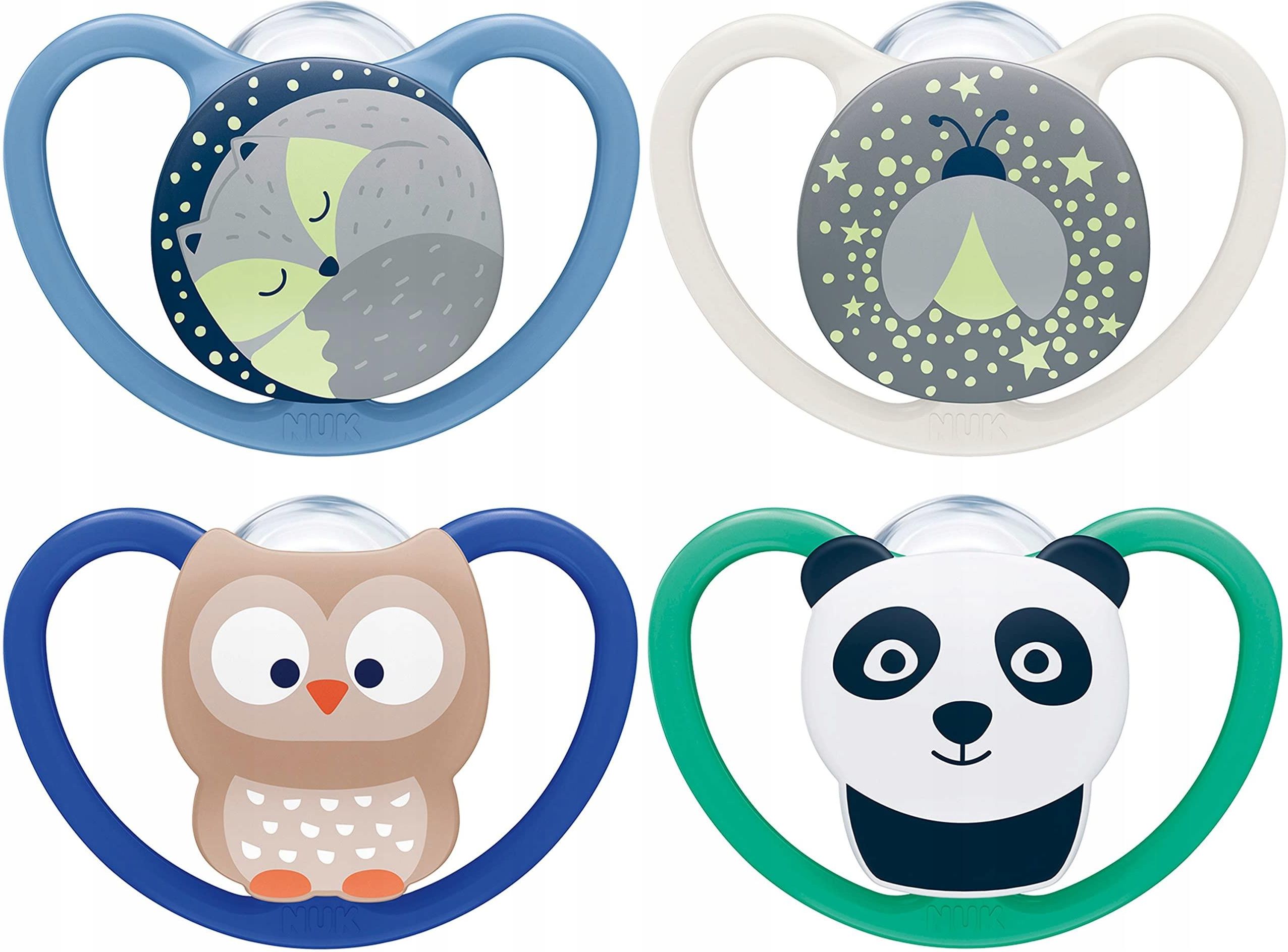 NUK Space Night & Day 18-36M 4 szt. - Ceny i opinie - Ceneo.pl