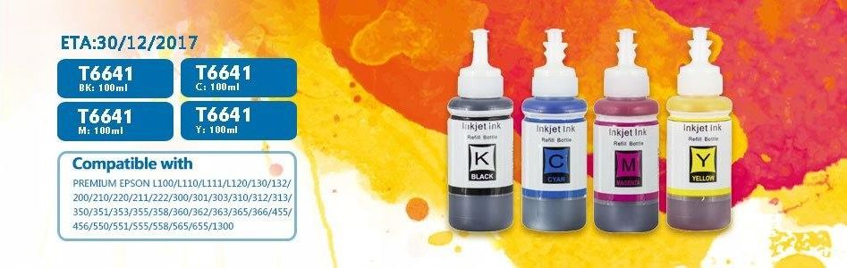 Tusz Epson T6641 L355 L565 L1300 L362 L655 L132 L365 XL do drukarki ...