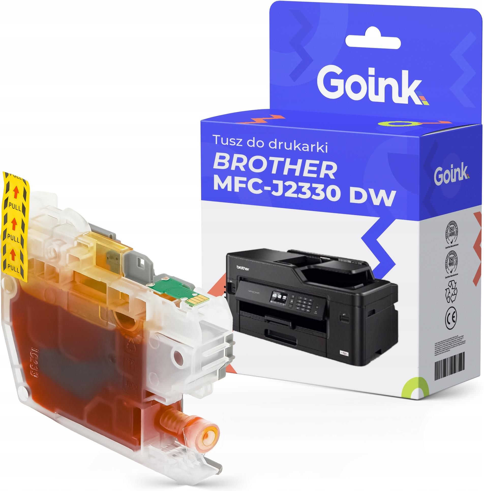 Tusz Tusz do Brother MFC-J2330 Dw Yellow LC3619-XLY do drukarki ...