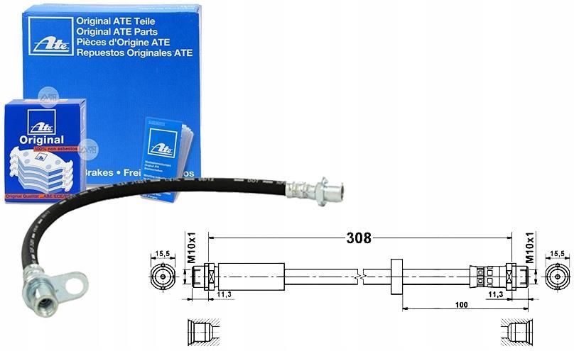 Ate Przewód Hamulcowy Elastyczny Audi A4 Seat Exeo St Pro/24.5237-0308.3 - Opinie i ceny na Ceneo.pl