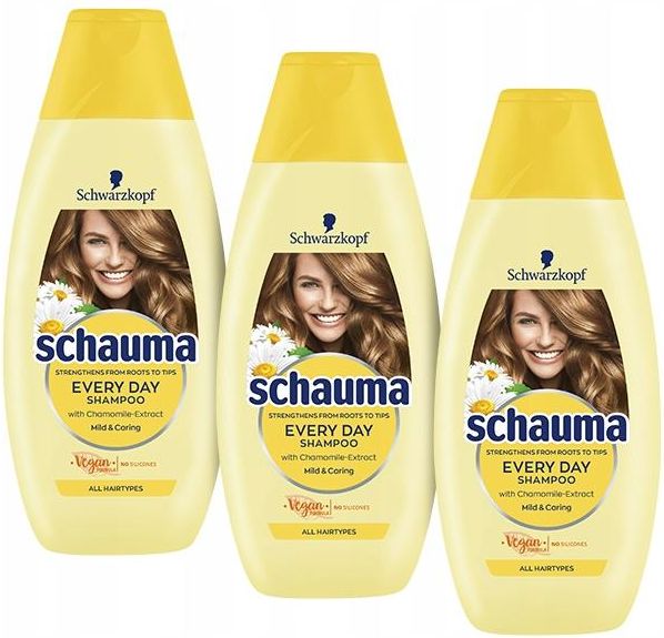 Szampon do włosów Schauma Szampon Rumiankowy Every Day 400Ml X 3Szt ...