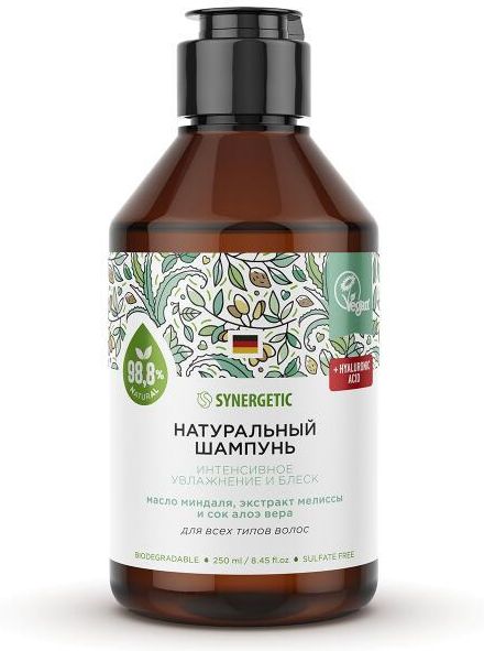 Szampon do włosów Synergetic Szampon Do Wszystkich Rodzajów Włosów Intensywne Nawilżenie I ...