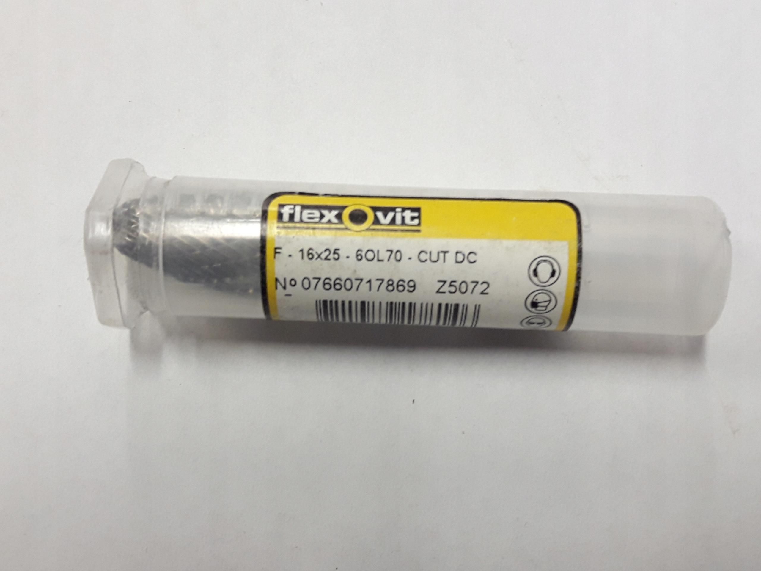 Frez do kupienia w Flexovit Frez Pilnik Obrotowy Vhm F -16x25x6x70 Dc ...