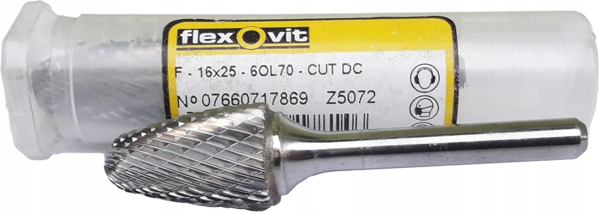 Frez do kupienia w Flexovit Frez Pilnik Obrotowy Vhm F -16x25x6x70 Dc ...
