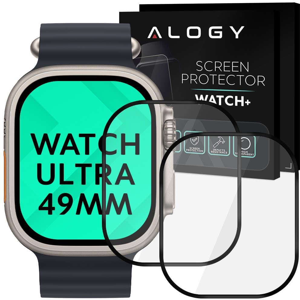 2X Elastyczne Szkło 3D Alogy Screen Protector Pro+ Do Apple Watch Ultra ...