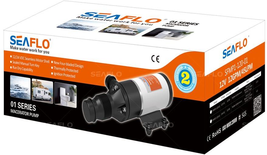 Seaflo Macerator Pompa Do Fekalii 45L/Min 12V Sfmp1-120-01 - Opinie i ...