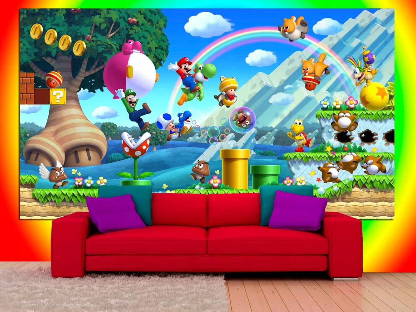Fototapeta Dla Dzieci Super Mario 3D Gra 160x250Cm - Opinie i ceny na ...