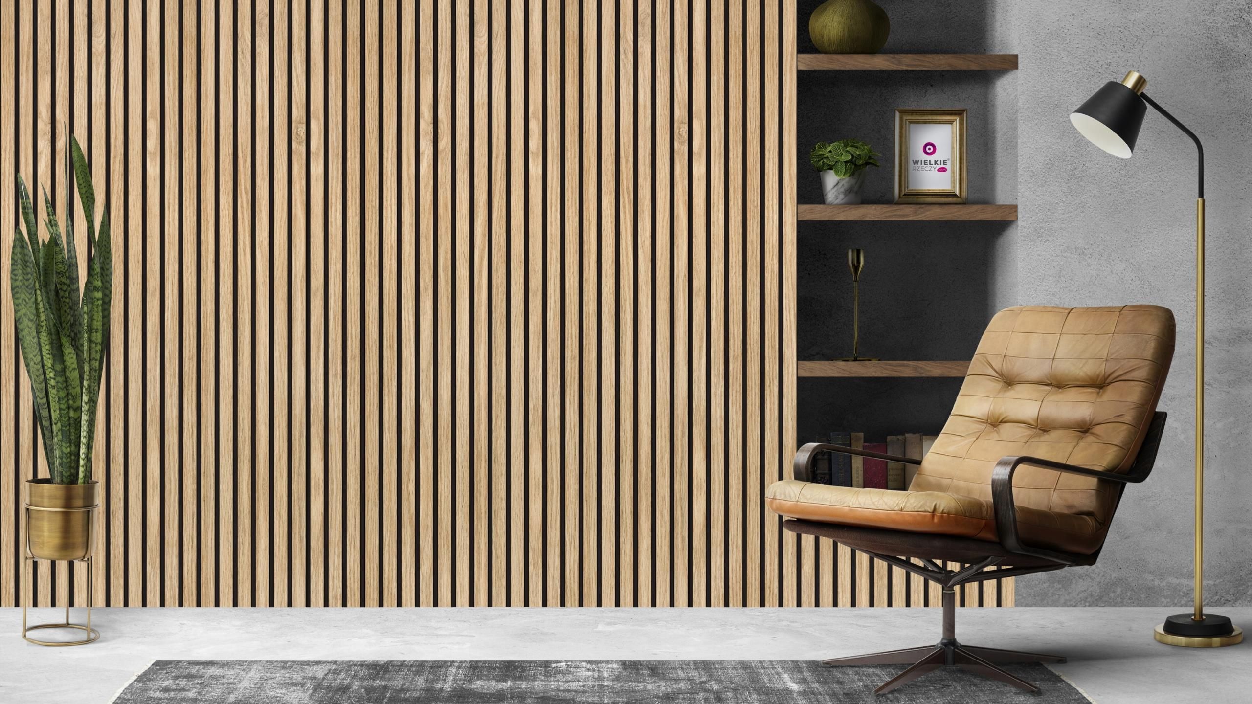 Wielkierzeczy Tapeta Winylowa Lamele 3D Imitacja Lameli Deski - Opinie i ceny na Ceneo.pl