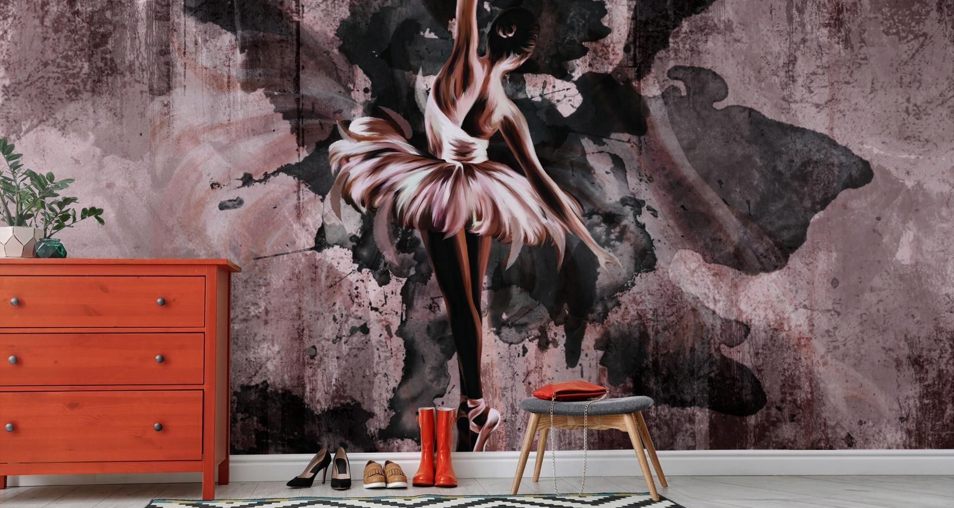 Muralo Fototapeta Młodzieżowa Balerina Beton Mur 405x270 - Opinie i ...