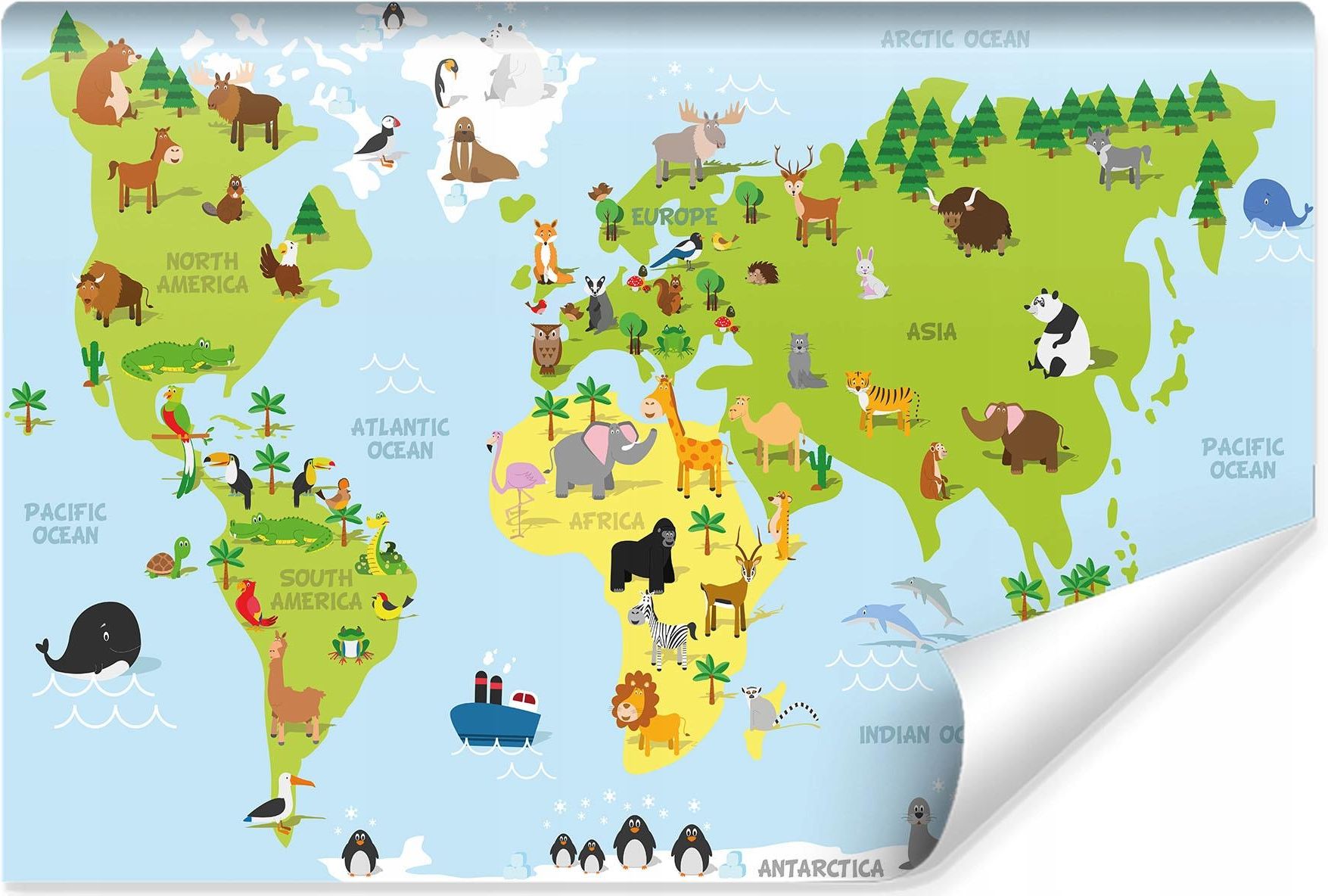 Muralo Fototapeta Mapa Dla Dzieci /99962679 300x210 - Opinie i ceny na ...