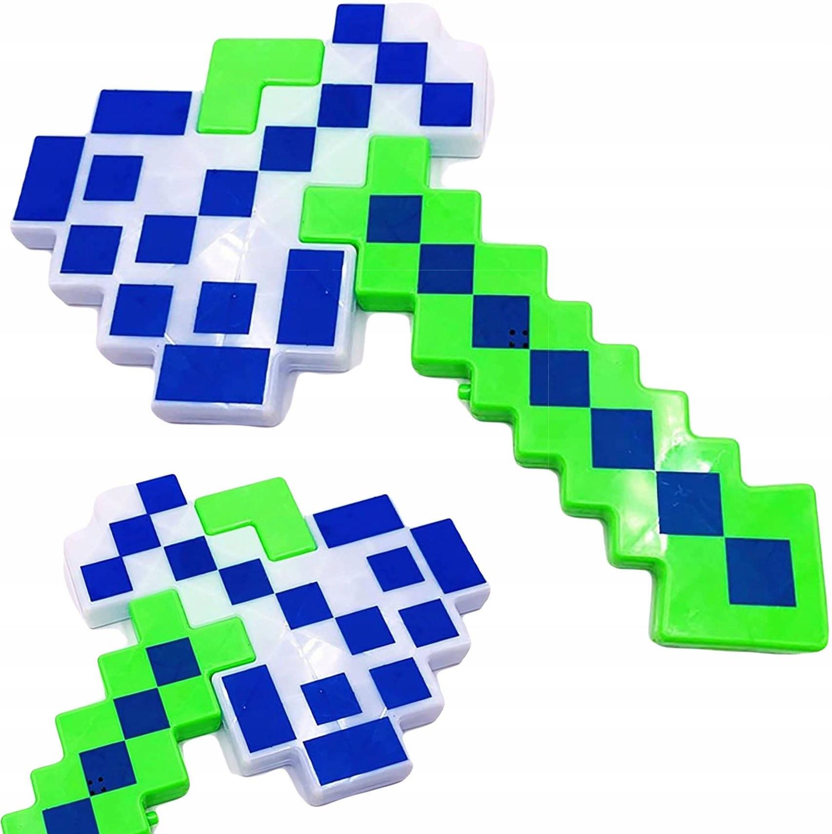 Toys Minecraft Topór Siekiera Pixel Światło Dźwięk 34Cm - Ceny i opinie ...