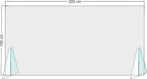 Pleksa Osłona 200X100 Plexa Pleksi Stojąca 5mm - Ceny i opinie - Ceneo.pl