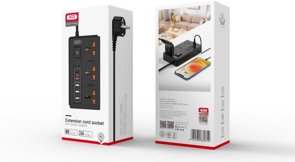 Ładowarka do telefonu XO przedłużacz ładowarka sieciowa WL06 PD QC 3.0 ...