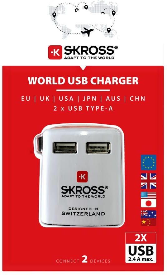 Ładowarka do telefonu Ładowarka USB Skross World Charger 2400 mA ...