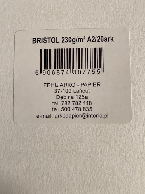 Brystol Biały 230g A2 (43x61) 20 Arkuszy - Ceny i opinie - Ceneo.pl