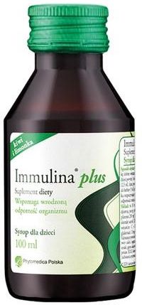 Preparat medycyny naturalnej Phytomedica Polska Immulina Plus Syrop Dla ...
