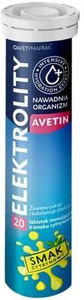 Avet Pharma Avetin Elektrolity Musujące Smak Cytrynowy 20szt. - Opinie ...