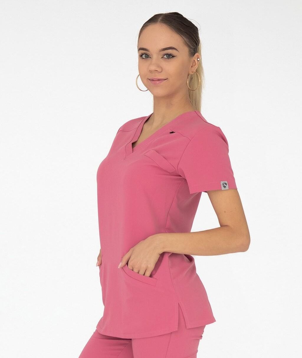 Doctor Scrubs Bluza Medyczna Stella Soft Liczi L - Ceny i opinie - Ceneo.pl