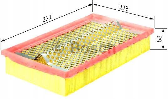 Bosch Filtr Powietrza 6020940404 A Pc2187E Md9286 Bos1 457 433 002/Rs2 ...