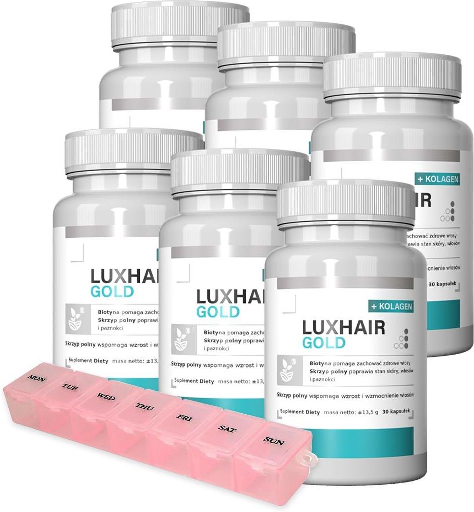 LUXHAIR GOLD KAPSUŁKI NA PIĘKNE GĘSTE WŁOSY 180szt - Opinie i ceny na ...