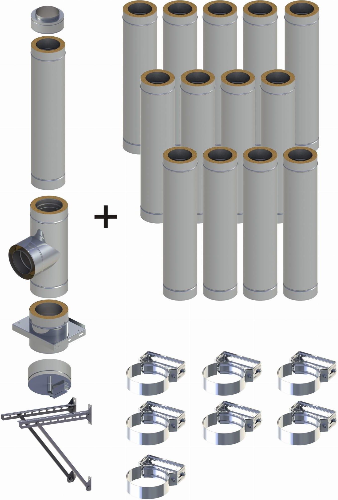 System kominkowy Tecnovis Komin Izolowany Wiszący 150 Węgiel Drewno 14 Rur - Opinie i ceny na ...