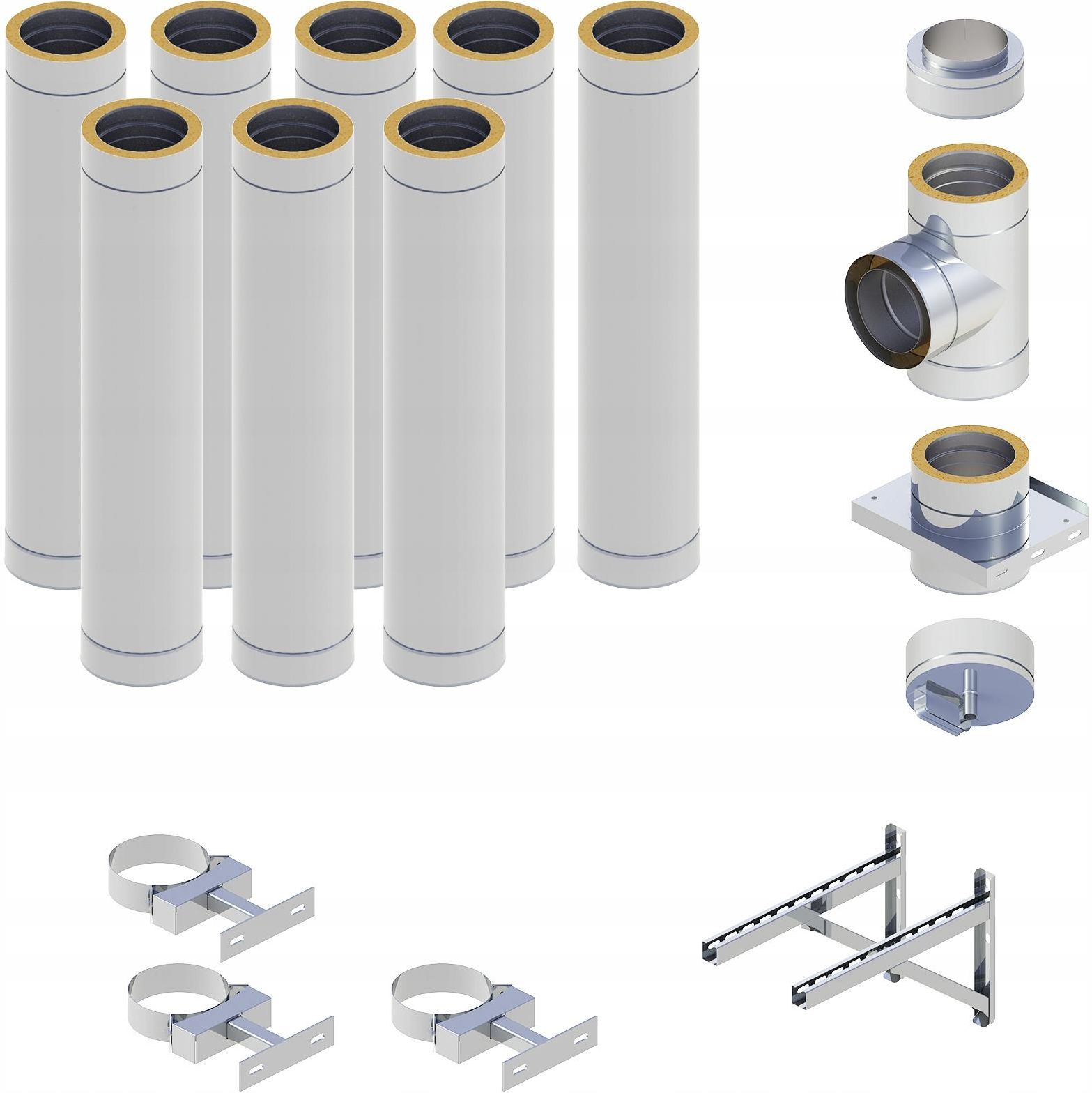 System kominkowy Tecnovis Komin Dw Dwuścienny 300 8M Stalowy Systemowy - Opinie i ceny na Ceneo.pl