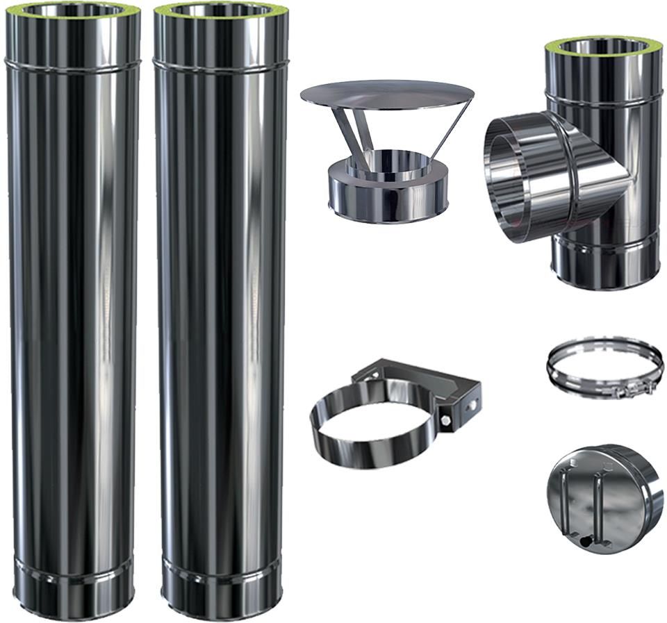 System kominkowy Tk Pakiet Komin Dwuścienny Izolowany Fi 130 2,5 Mb - Opinie i ceny na Ceneo.pl