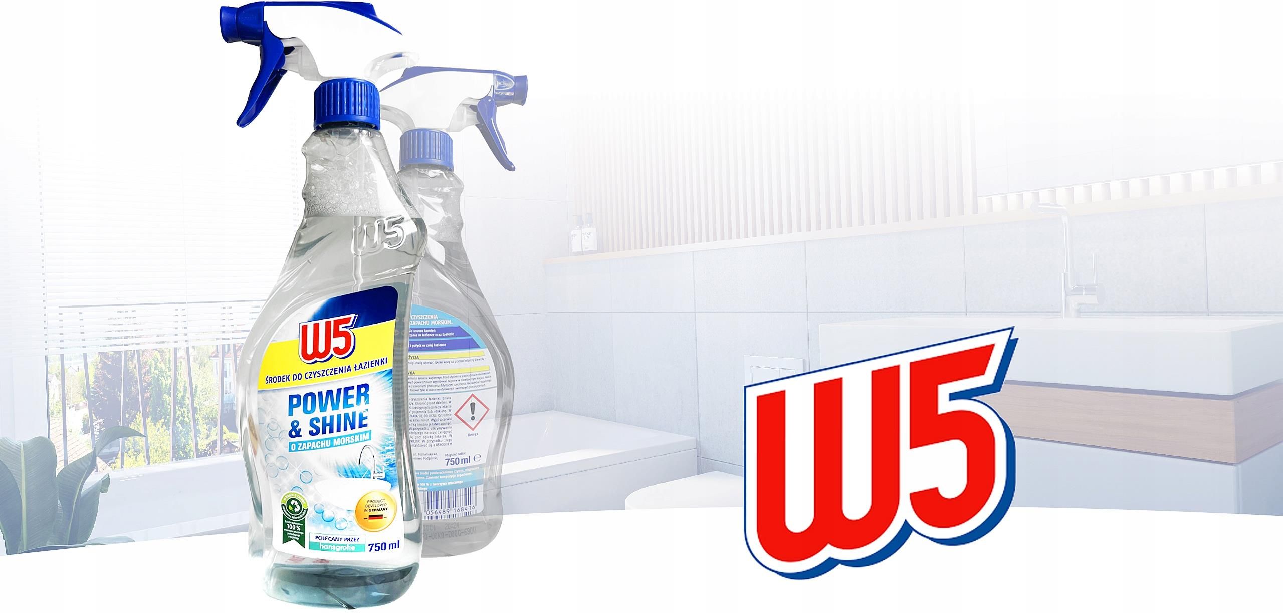 W5 Płyn Do Czyszczenia Łazienki Toalety Power 750ml - Opinie i ...