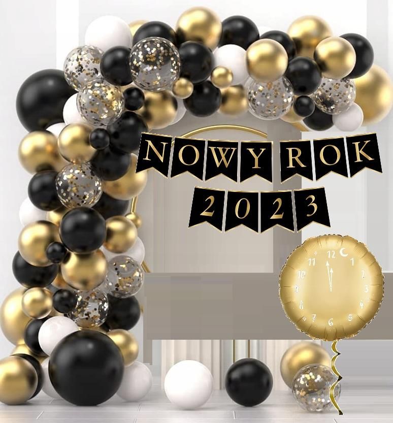 Extra Party Nowy Rok Balony Zestaw Dekoracje Na Sylwestra 1493995885 ...
