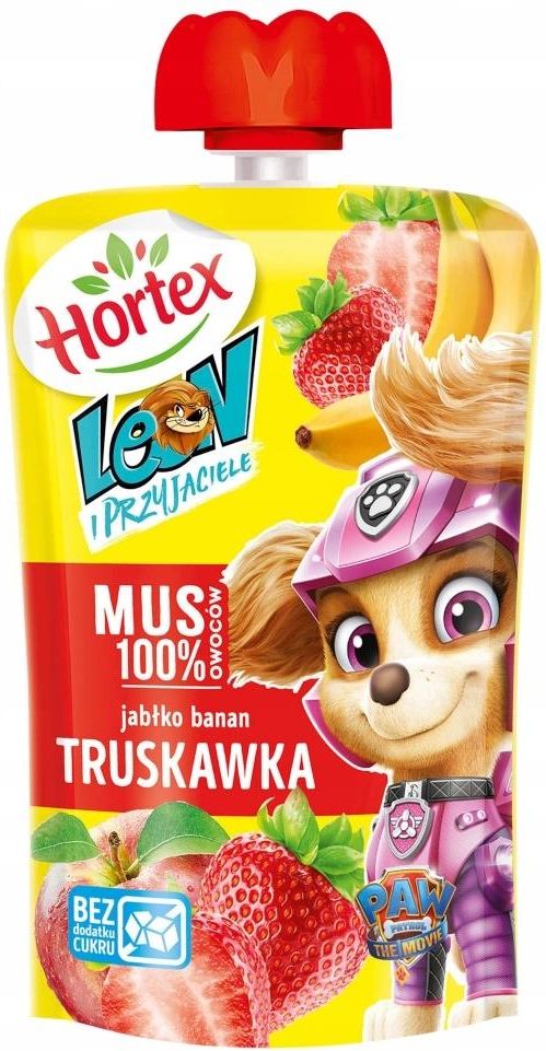 Hortex Leon I Przyjaciele Mus Jabłko Banan Truskawka 100g - Ceny i ...