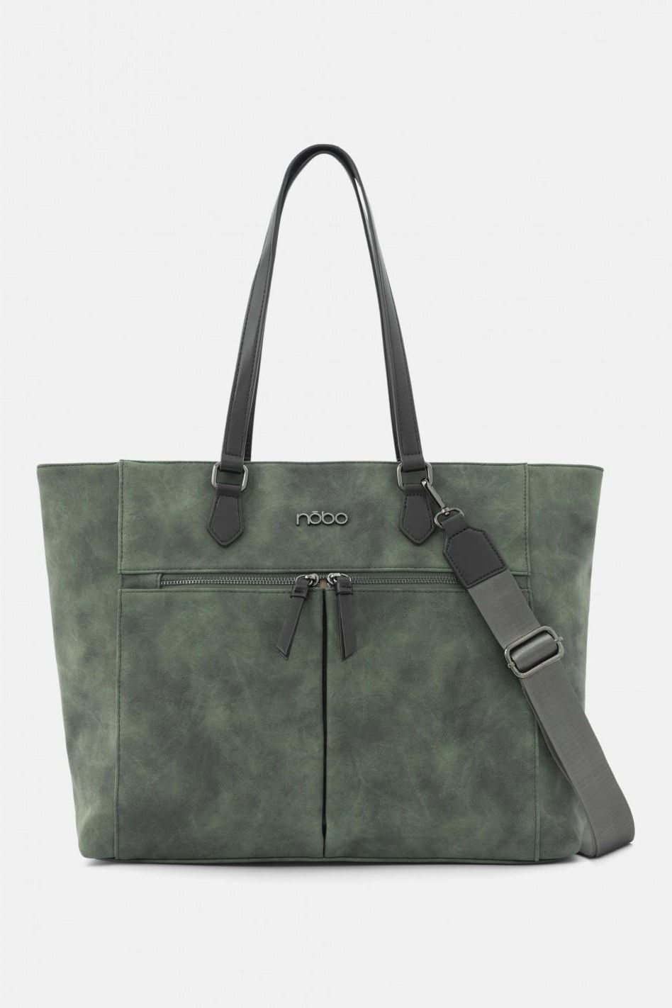 Maxi zielona shopperka Nobo ekoskóra nubuk - Ceny i opinie - Ceneo.pl