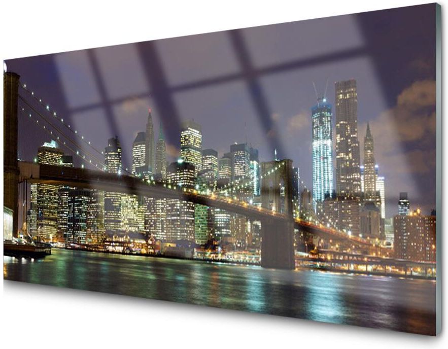 Tulup Panel Szklany Dekor Miasto Most Grafika 140x70 ...